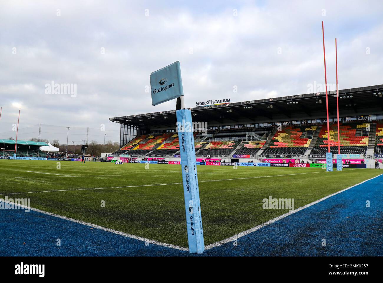 A general view of the the StoneX Stadium before the Gallagher ...