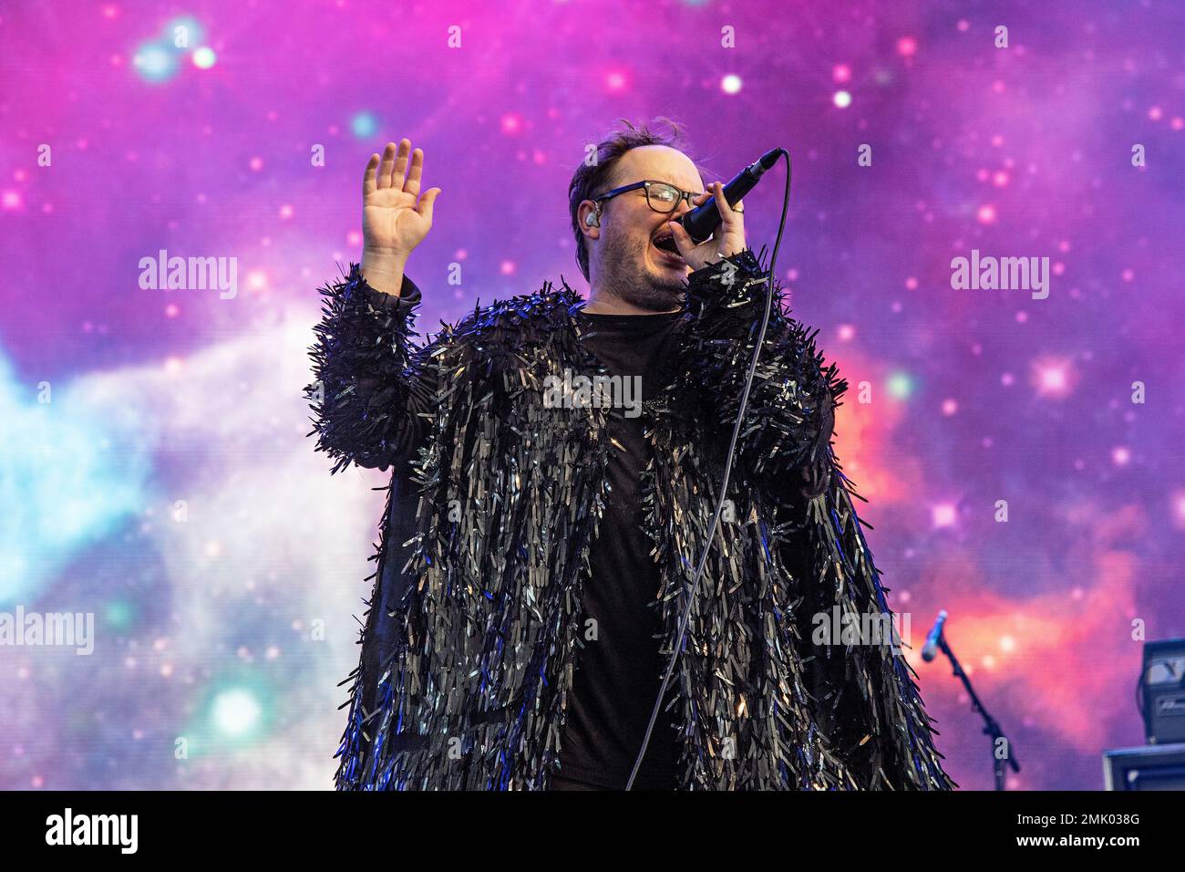 Paul Janeway of St. Paul and The Broken Bones performs on stage at ...