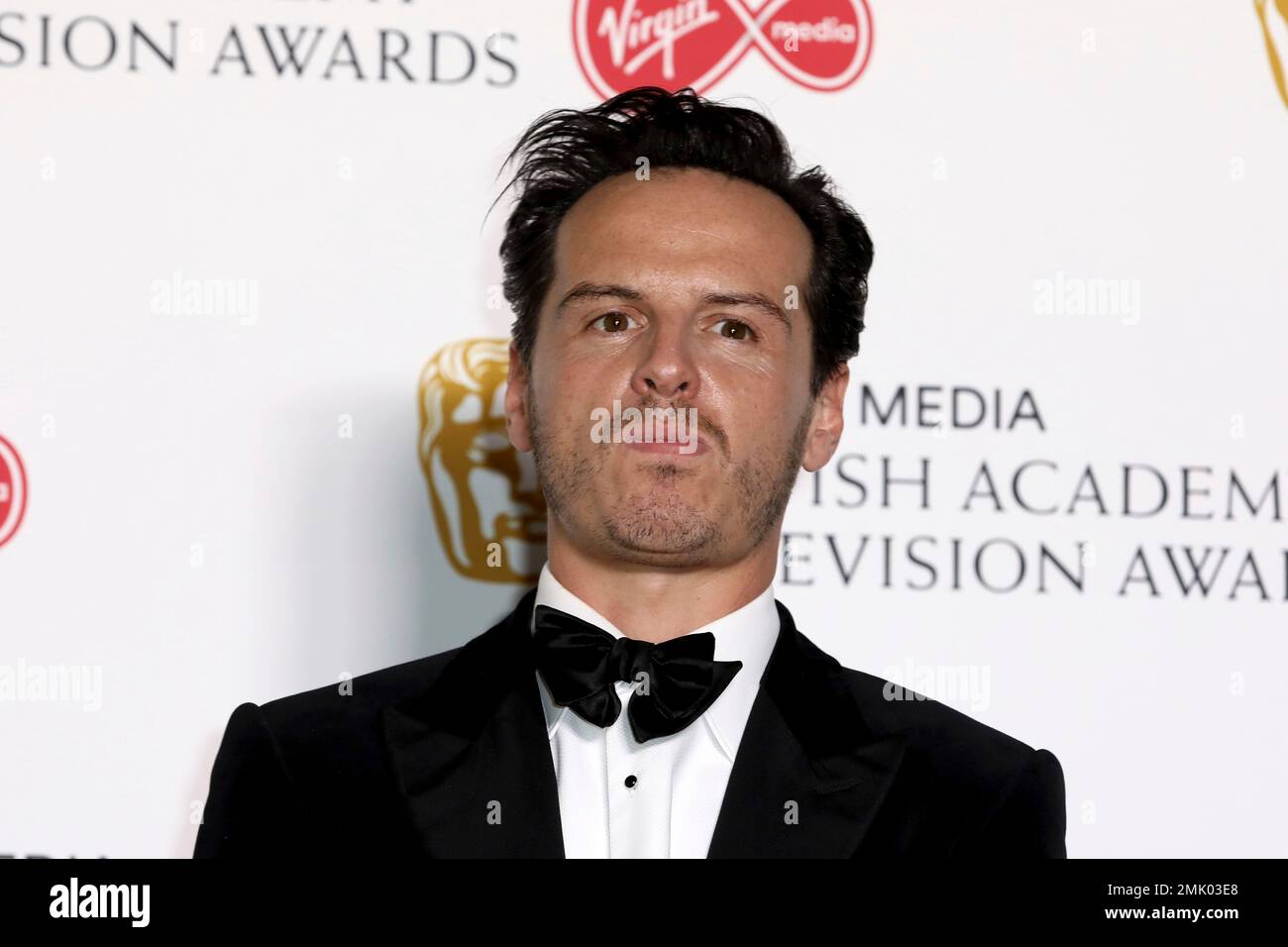 Actor Andrew Scott poses with fans on arrival at the 2019 BAFTA ...