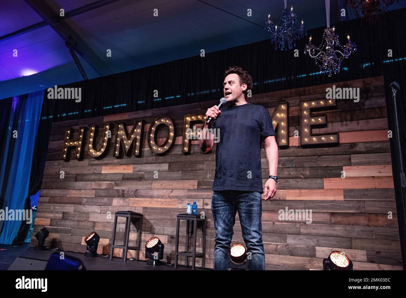 Comedian Orny Adams performs on stage at KAABOO Texas at AT&T Stadium ...