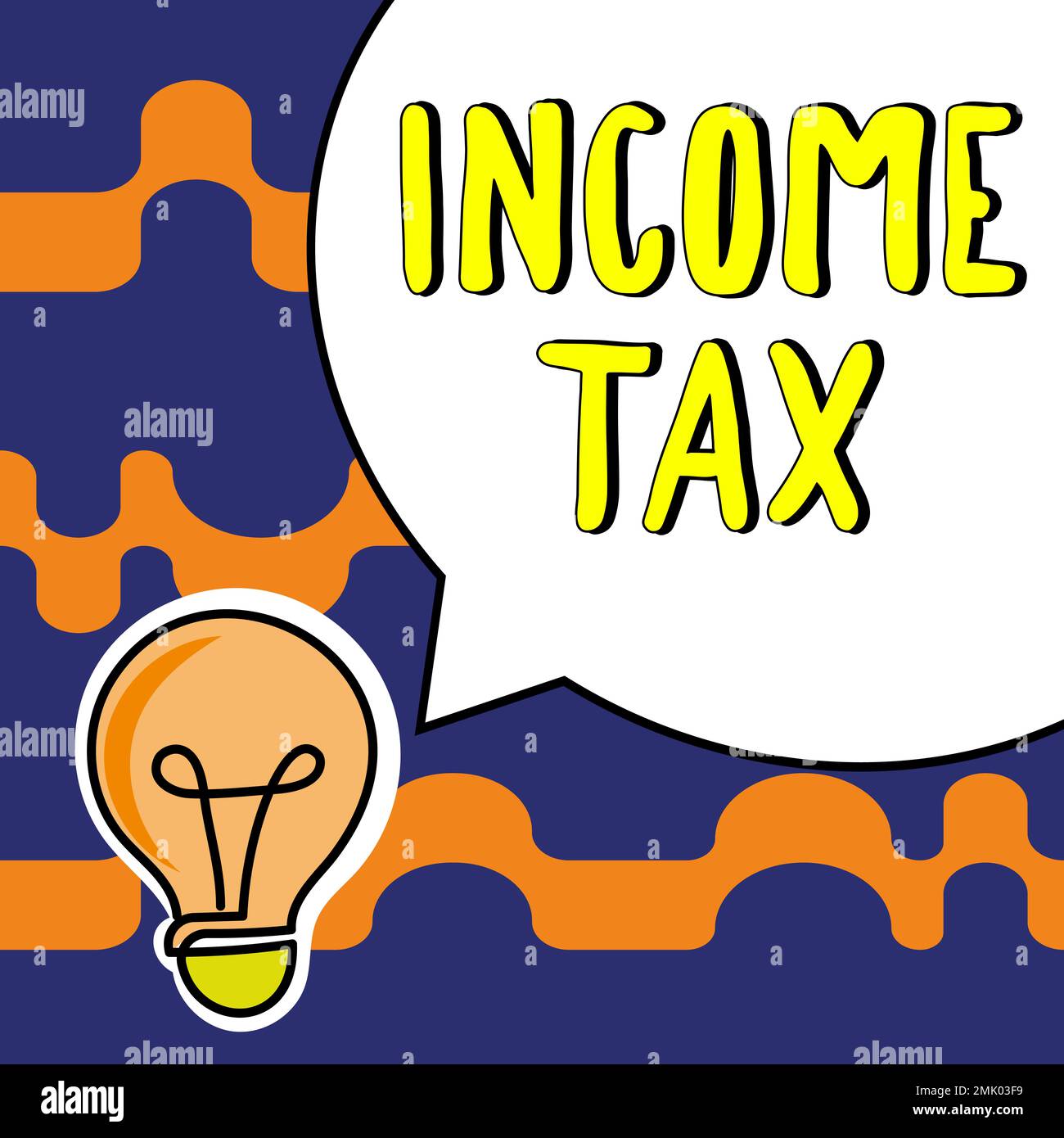 Writing displaying text Income Tax. Business idea Annual charge levied ...