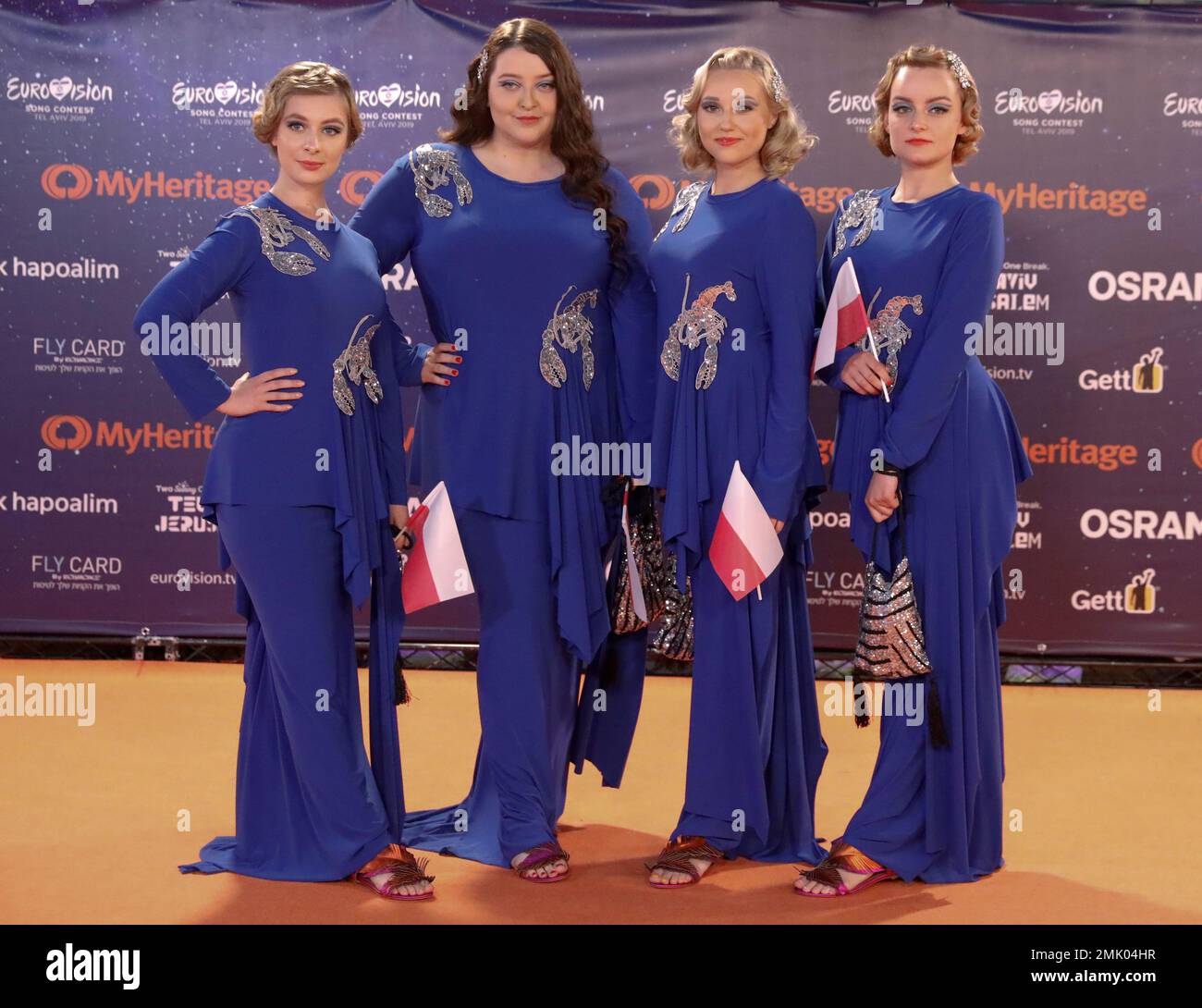 Tulia band of Poland pose during a presentation of the 2019 Eurovision ...