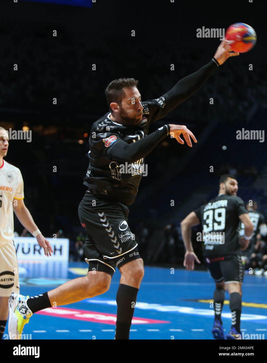 Mohammad Sanad of Egypte during the IHF Men's World Championship 2023, placement matches 5-8 ...