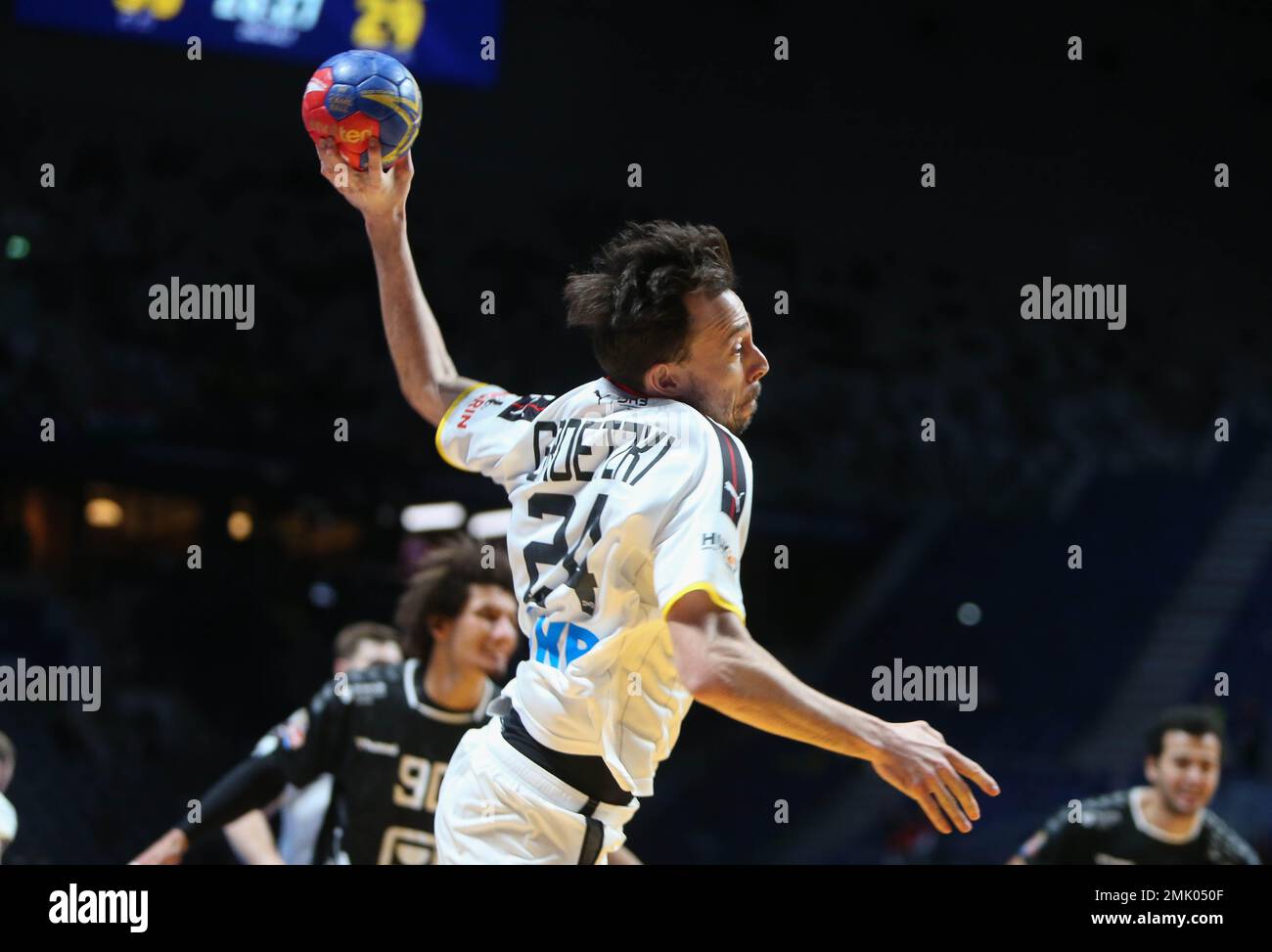 Patrick Groetzki of Germany during the IHF Men's World Championship ...
