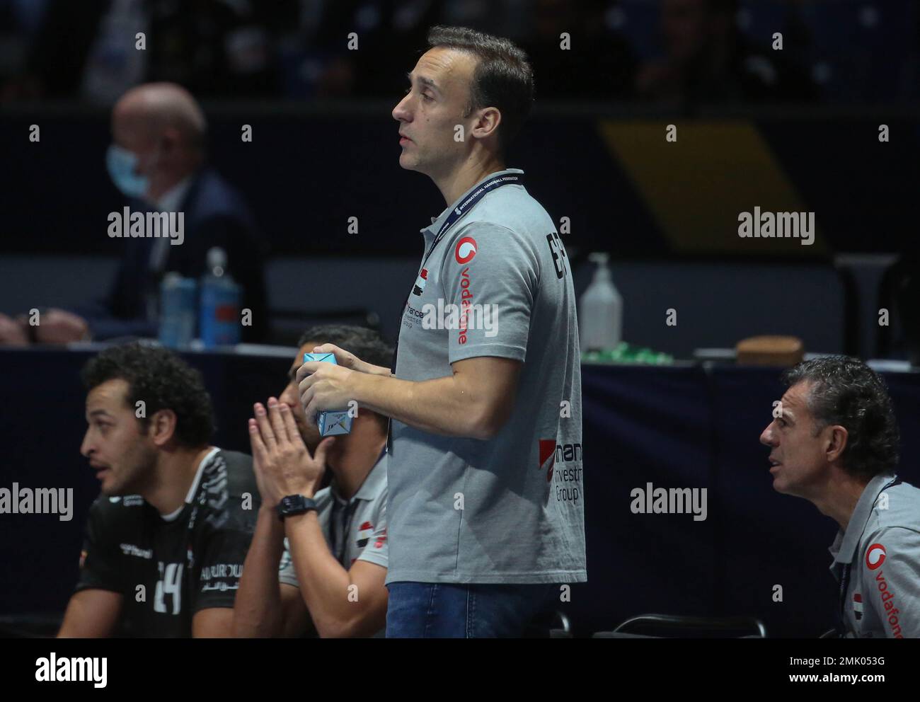 Coach Nour Abuzeid of Egypte during the IHF Men's World Championship ...
