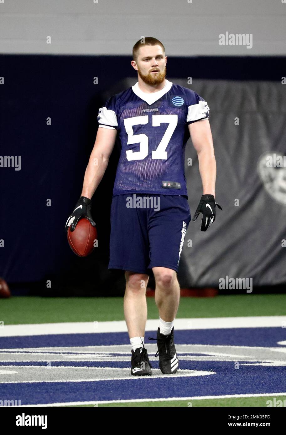 Dallas Cowboys rookie linebacker Luke Gifford (57) participates during ...