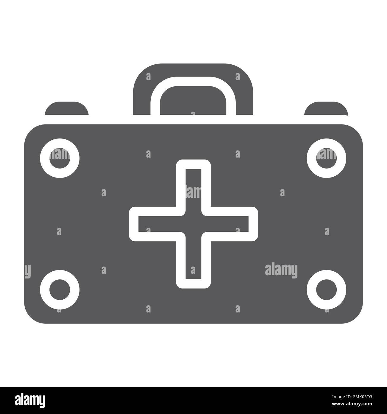 First aid kit glyph icon, medicine and emergency, medical box sign ...