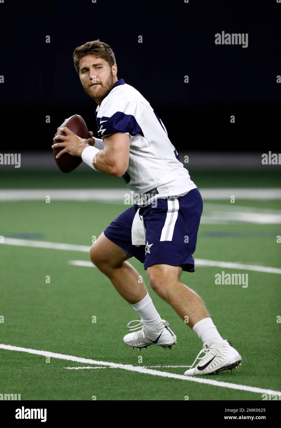 Dallas Cowboys rookie quarterback Phillip Nelson (5) prepares to throw ...