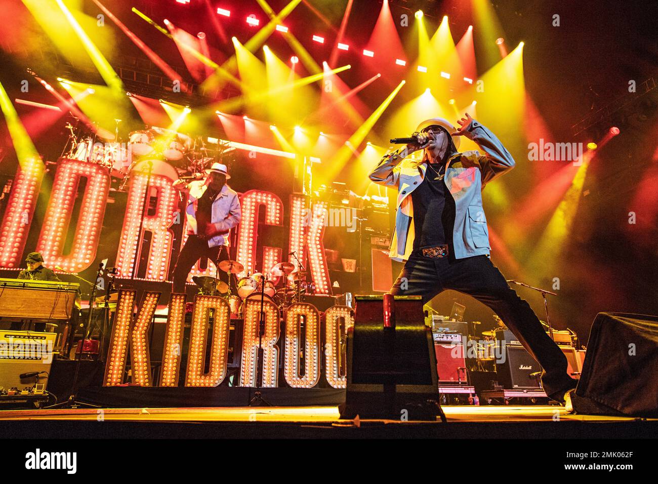 Kid Rock performs on stage at KAABOO Texas at AT&T Stadium on Saturday ...