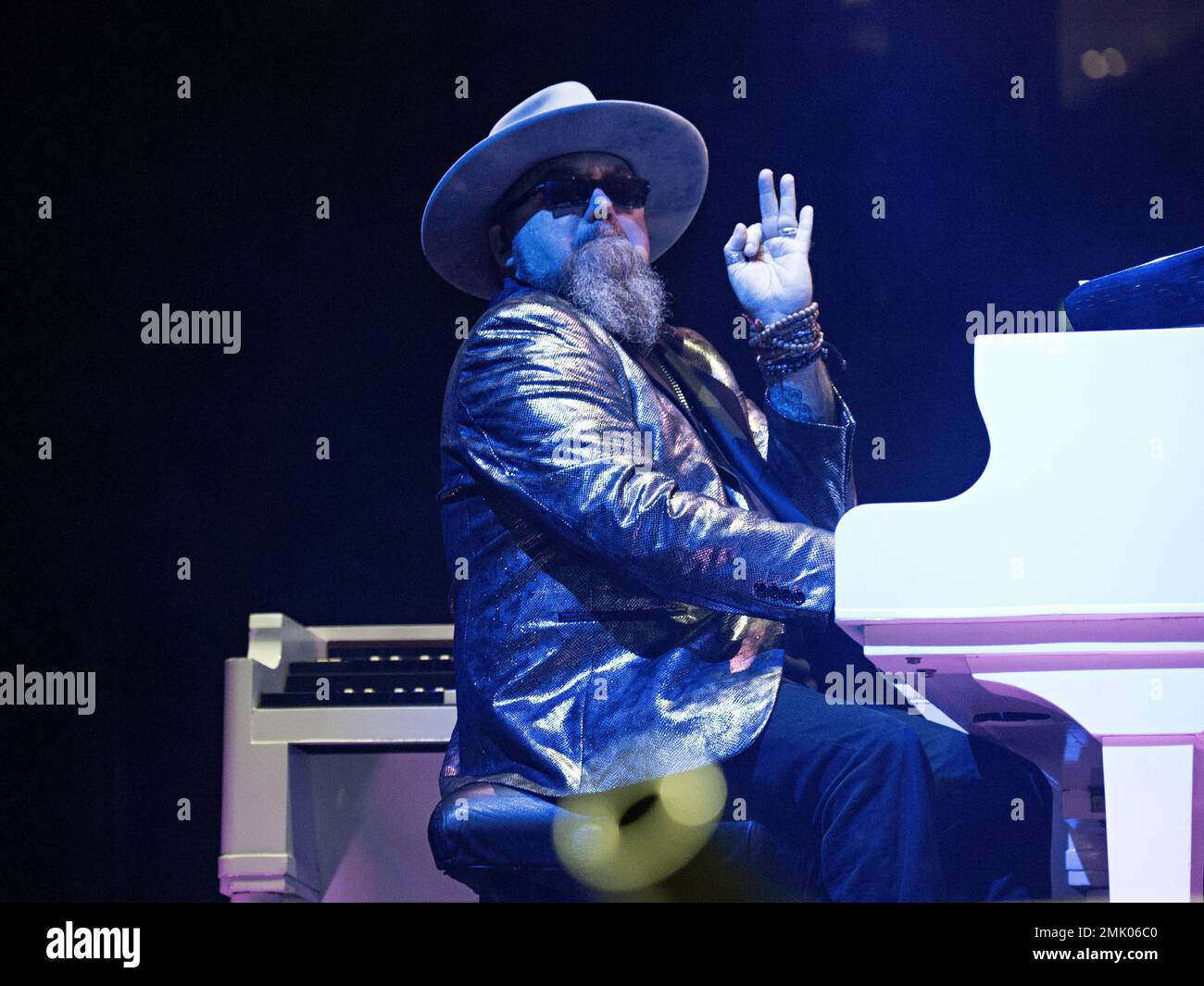 Peter Keys of Lynyrd Skynyrd seen at KAABOO Texas at AT&T Stadium on ...