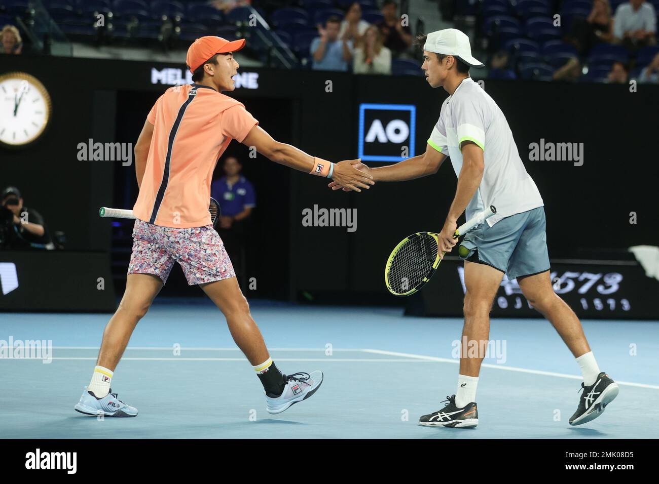 Melbourne, Australia. 28th Jan, 2023. Rinky Hijikata and Jason Kubler ...
