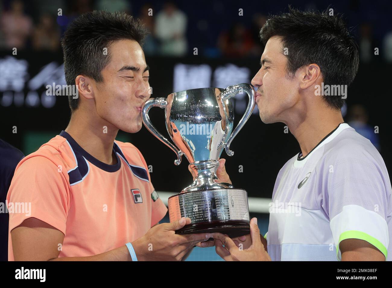 Melbourne, Australia. 28th Jan, 2023. Rinky Hijikata and Jason Kubler ...