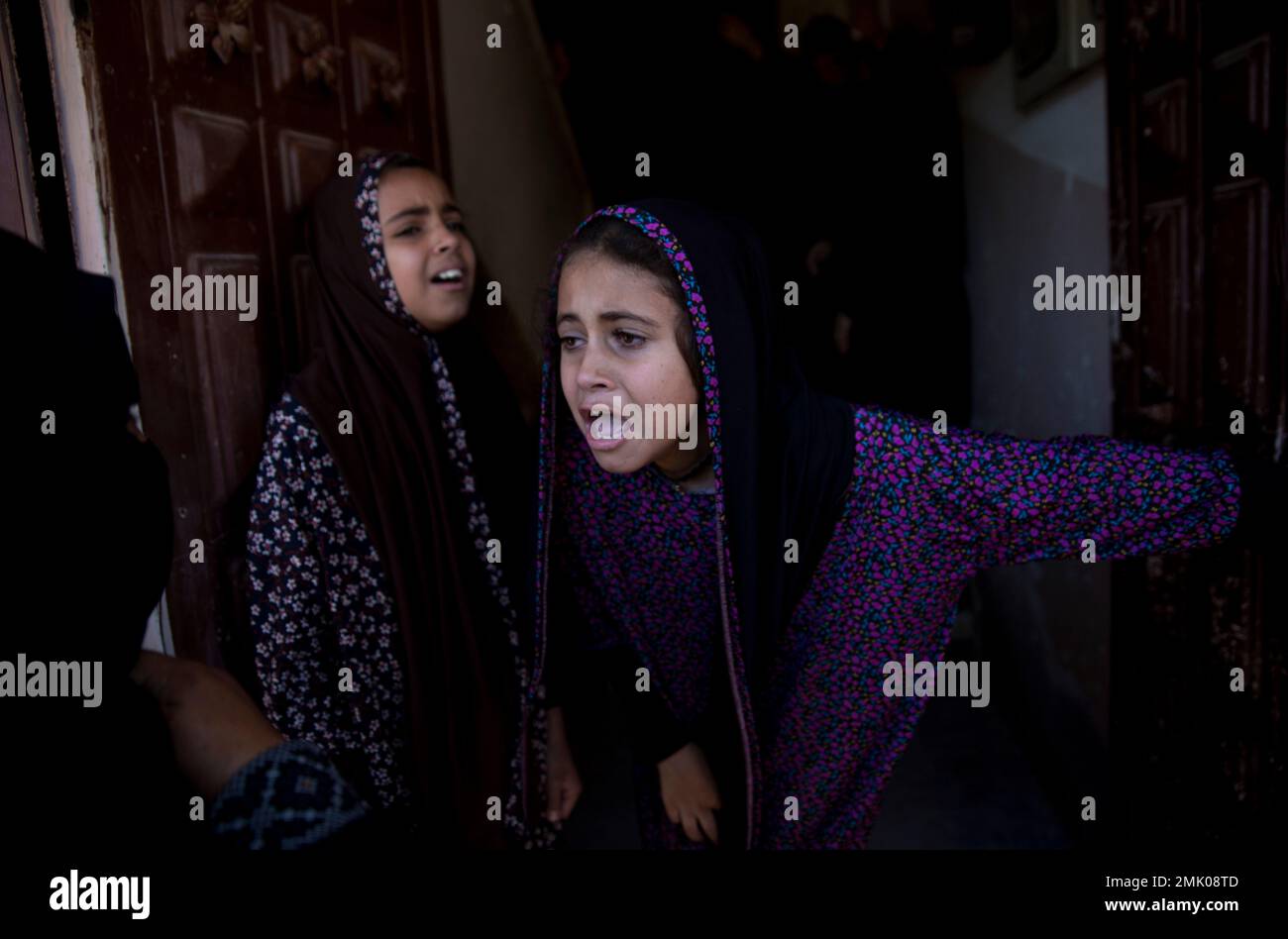 Relatives mourn the death of 24-year-old Palestinian Abdullah Abed al ...