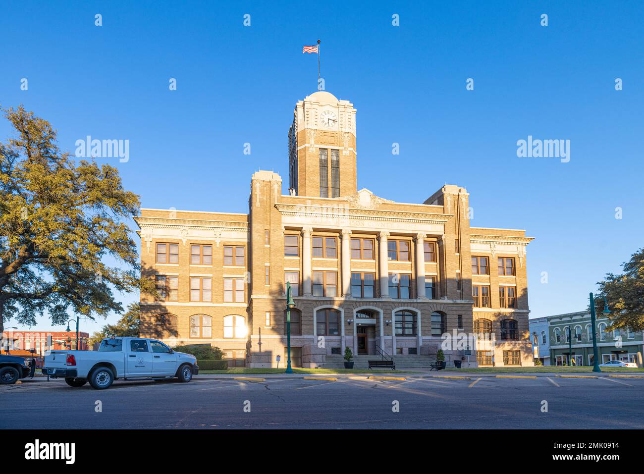 Cleburne, Texas, USA - October 19, 2022: The Johnson County Courthouse ...