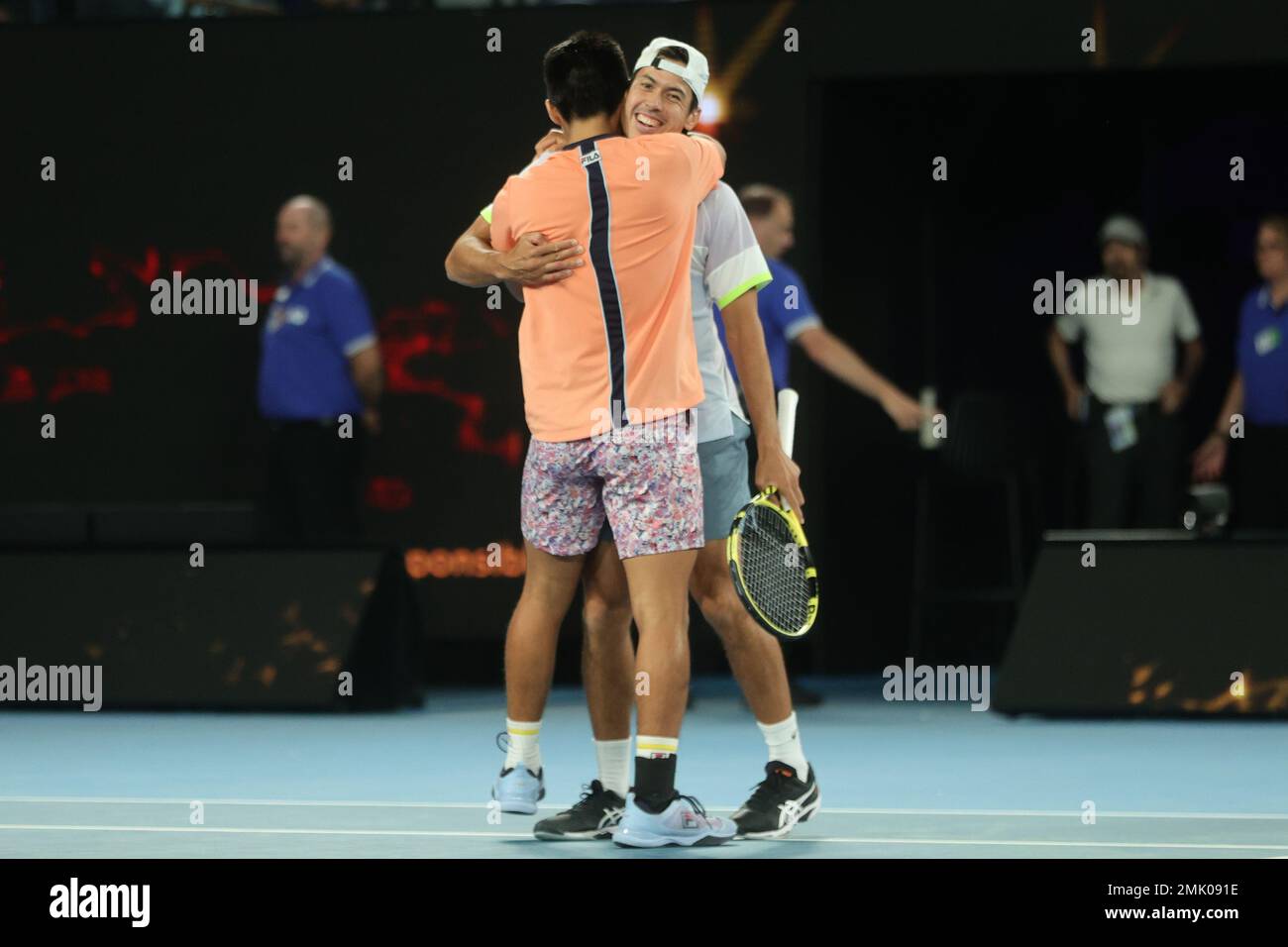 Melbourne, Australia. 28th Jan, 2023. Rinky Hijikata and Jason Kubler ...