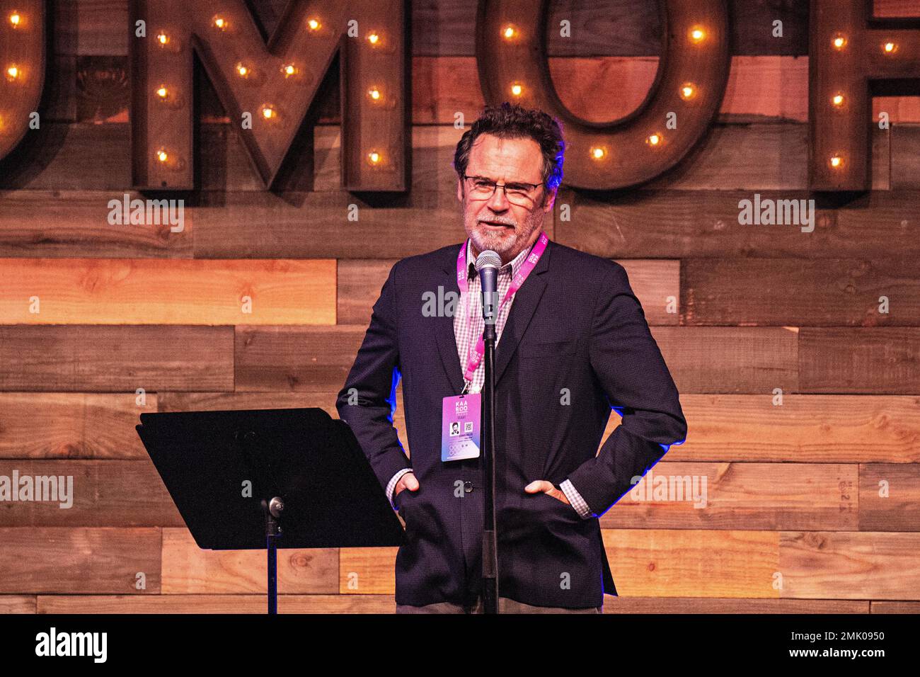 Comedian Dennis Miller seen at KAABOO Texas at AT&T Stadium on Friday ...