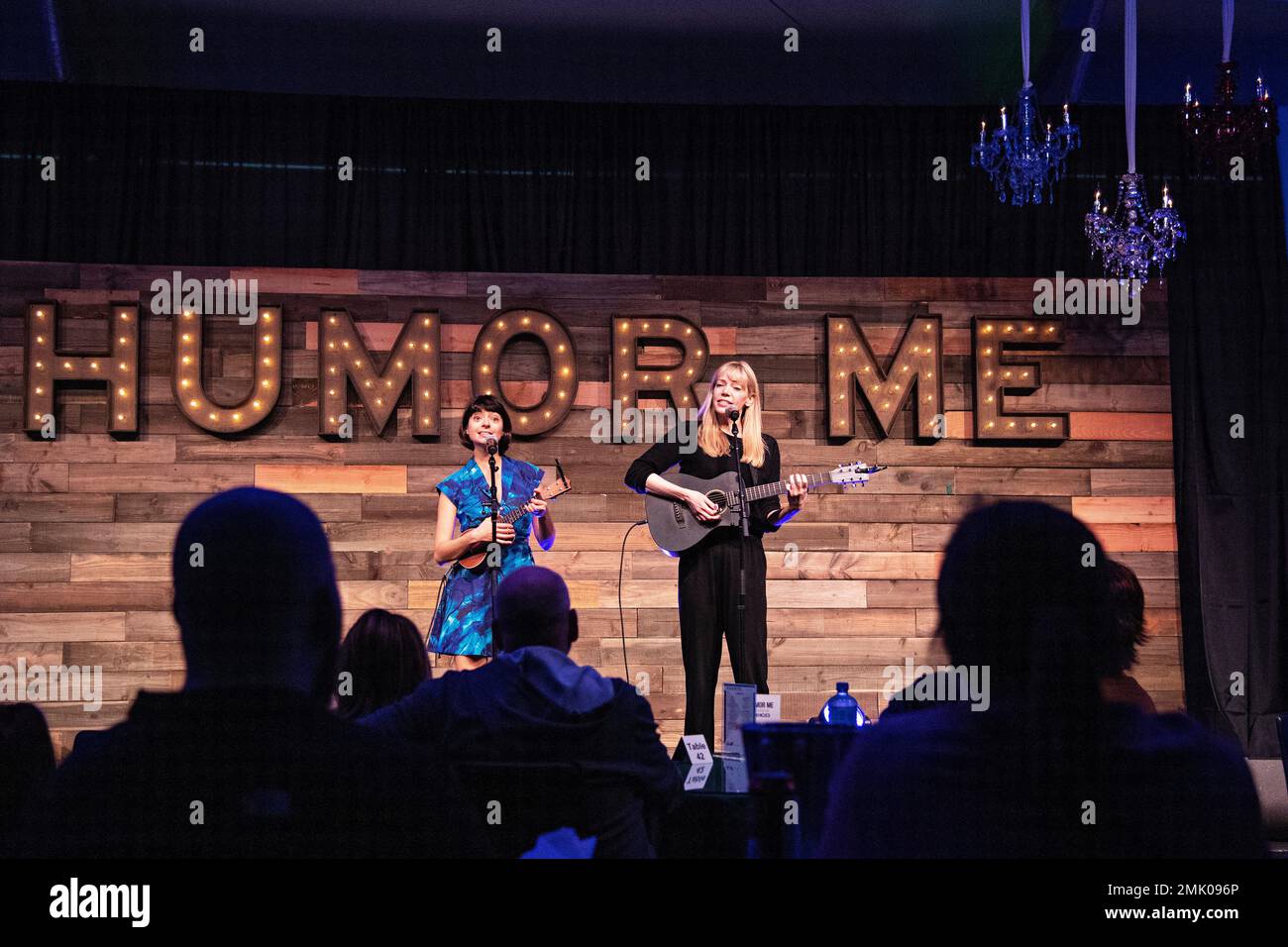 Kate Micucci, left, and Riki Lindhome of the comedy duo Garfunkel and ...