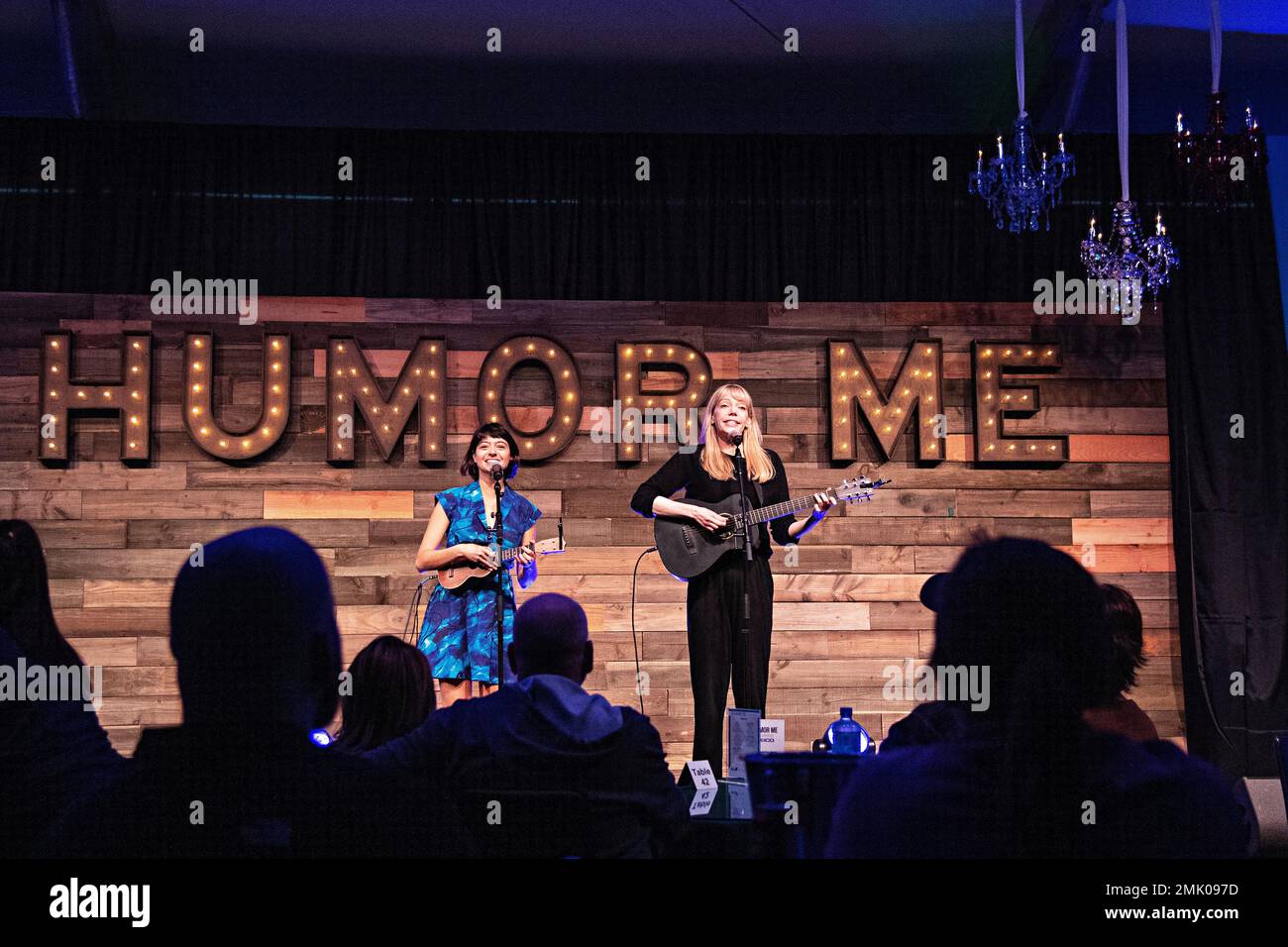 Kate Micucci, left, and Riki Lindhome of the comedy duo Garfunkel and ...
