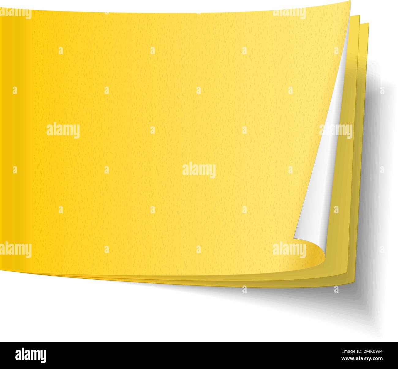 Blank yellow sticky paper notes, vector eps10 illustration Stock Vector ...