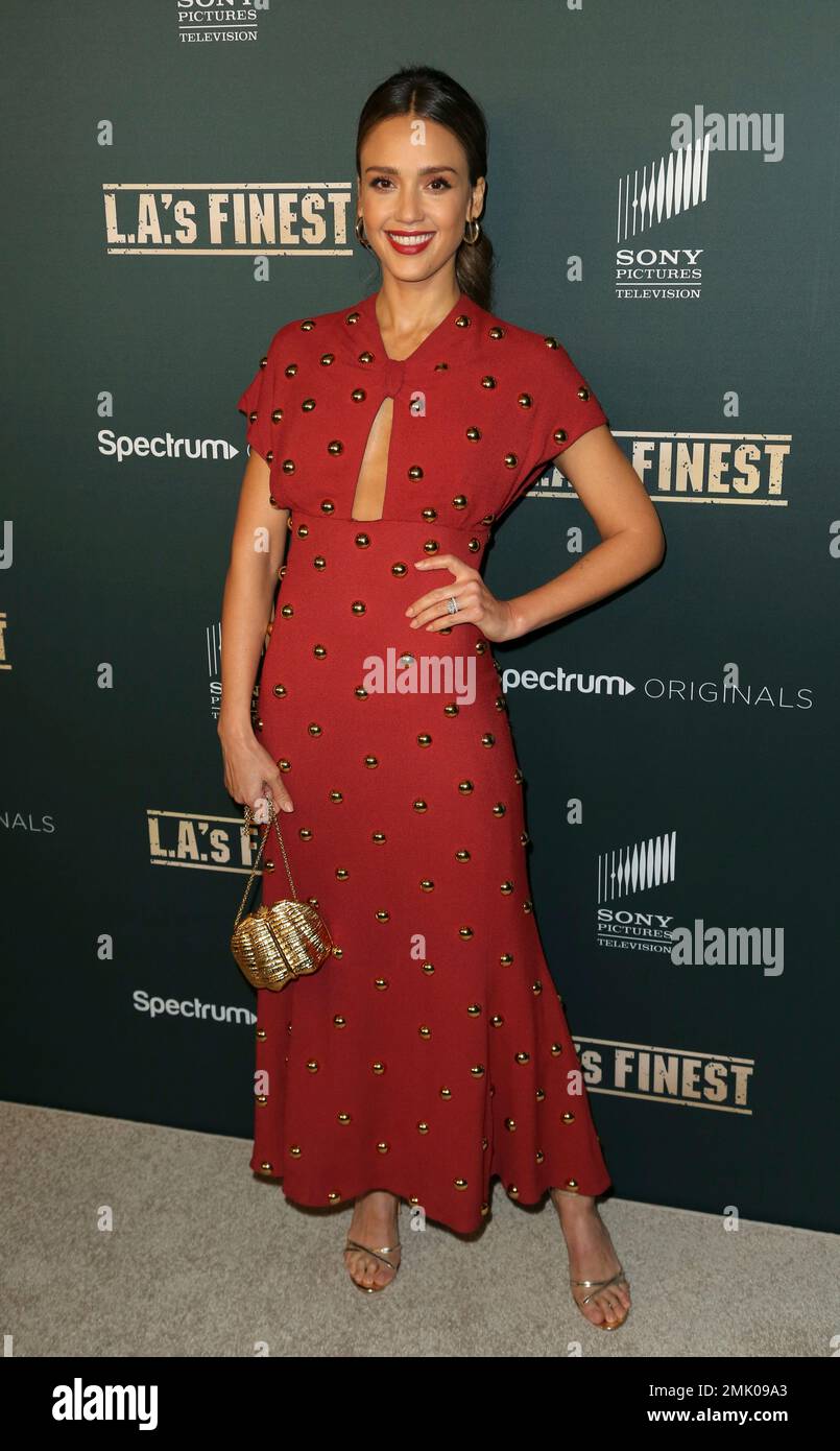 Jessica Alba arrives at the LA Premiere of "L.A.'s Finest" at the ...