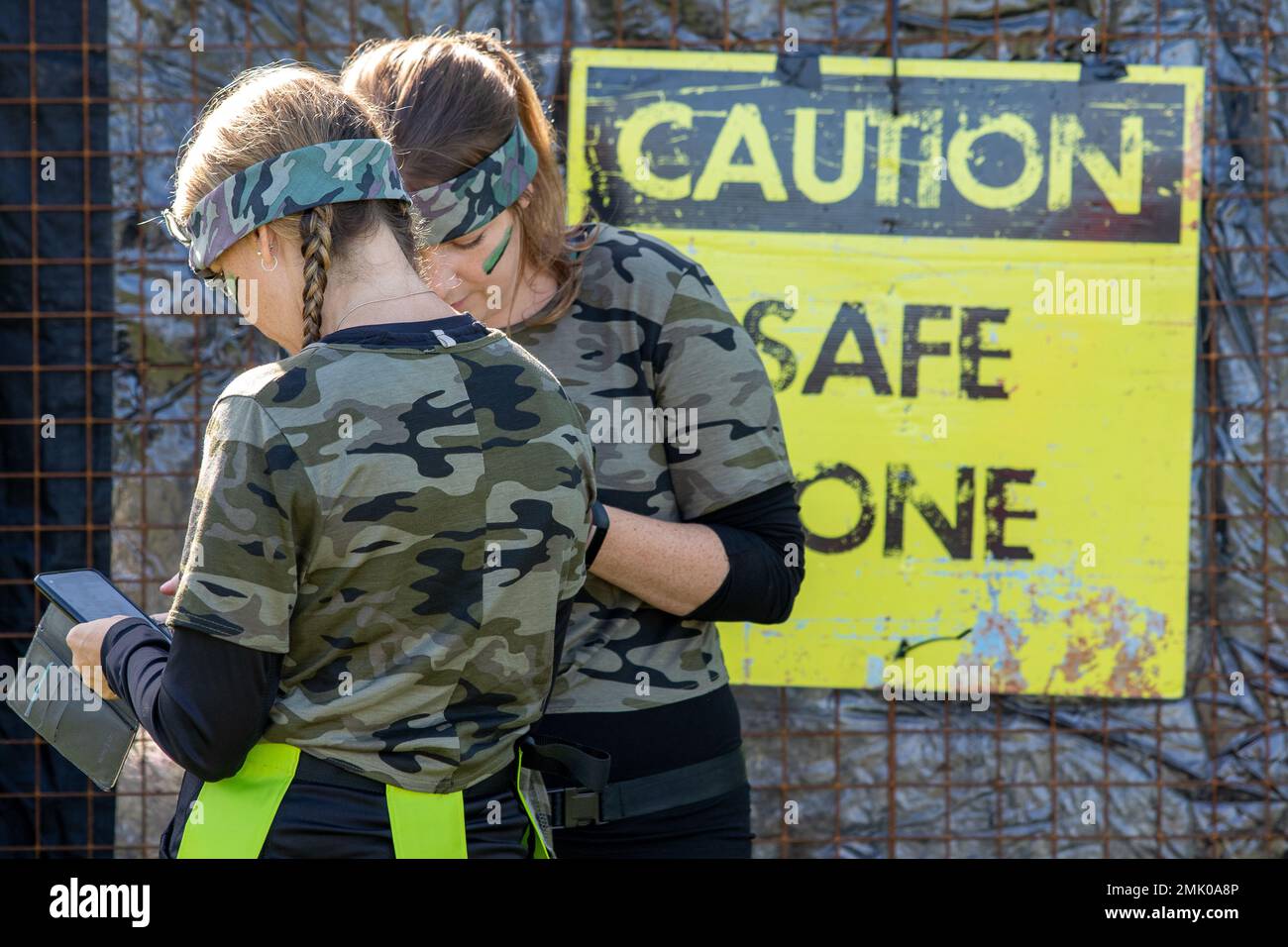 Zombie Evacuation where competitors hopefully complete an assault ...