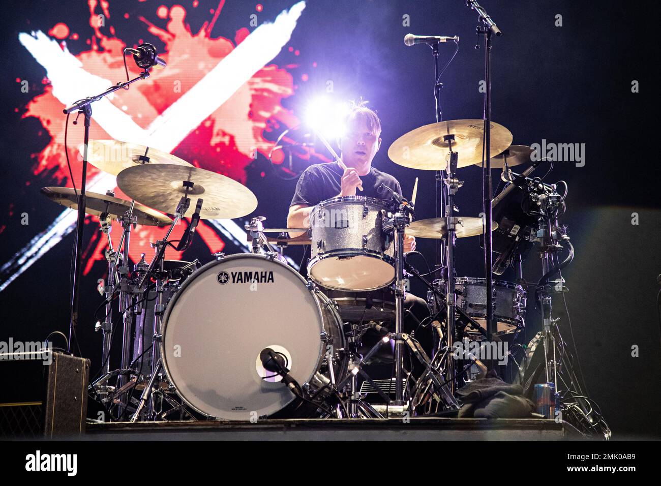 Jeremy Furstenfeld of Blue October seen at KAABOO Texas at AT&T Stadium ...