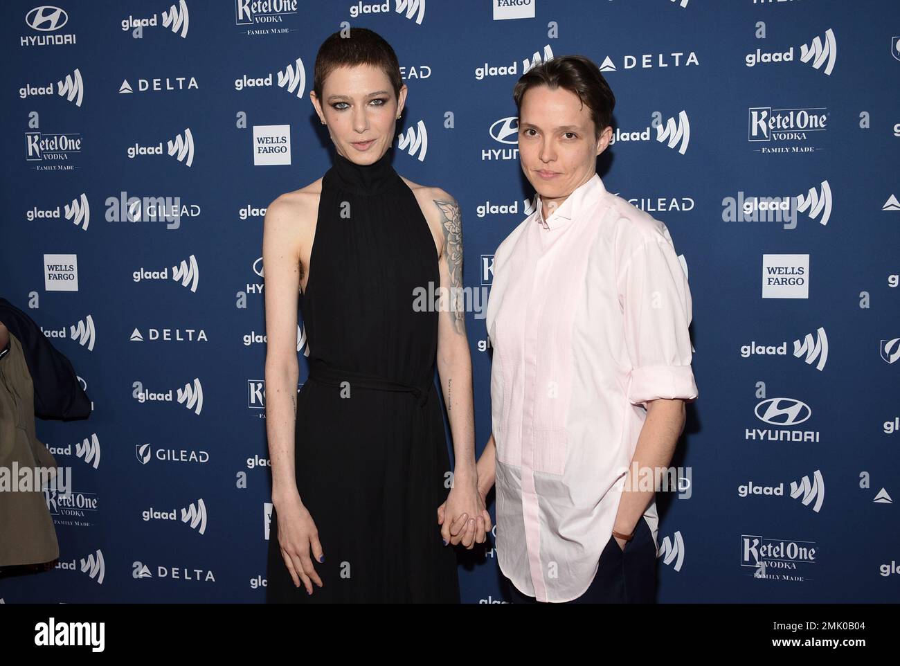 Actor Asia Kate Dillon, left, and Corinne Donly attend the 30th annual ...