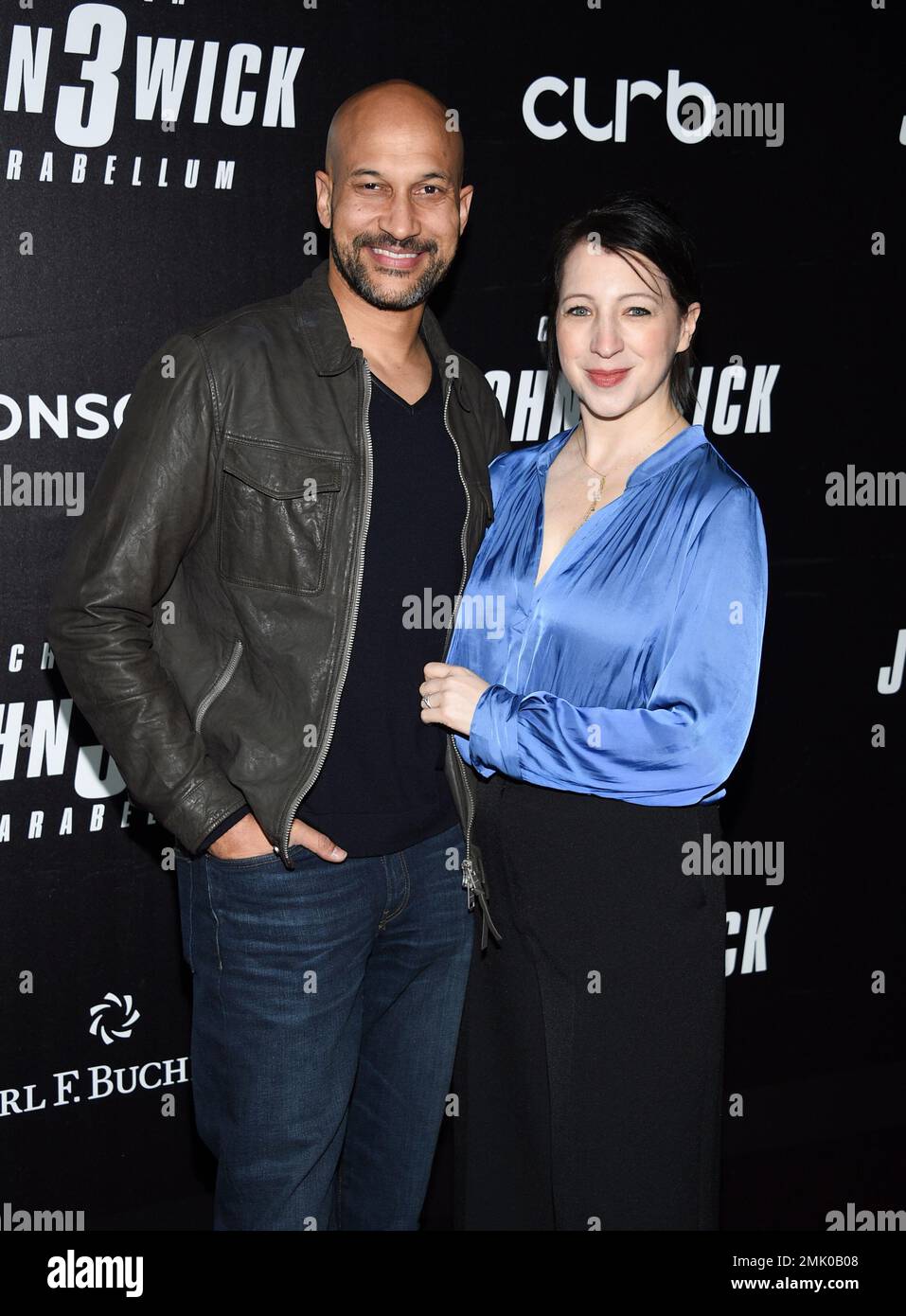 Keegan-Michael Key, left, and wife Elisa Key attend the world premiere ...