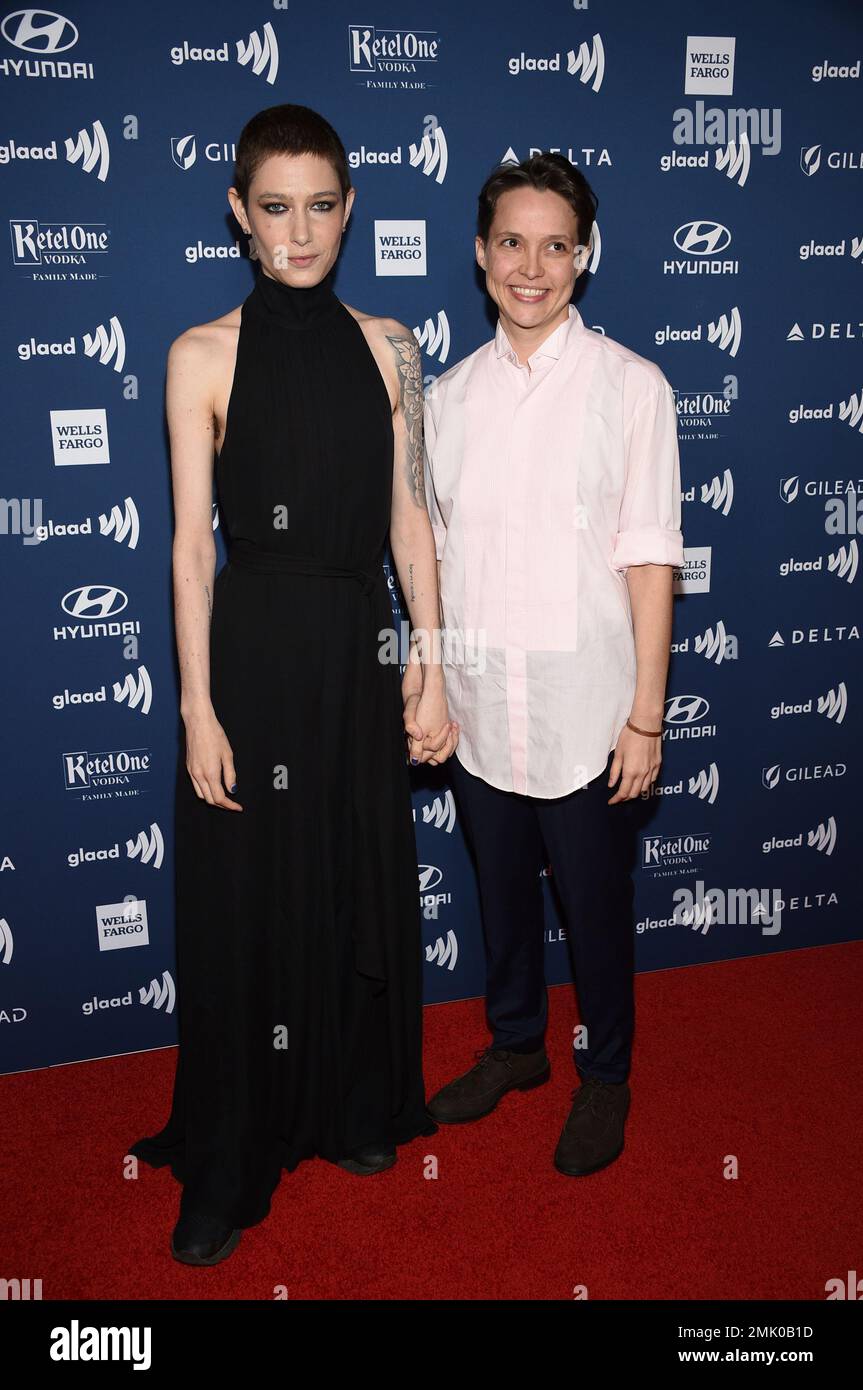 Actor Asia Kate Dillon, left, and Corinne Donly attend the 30th annual ...