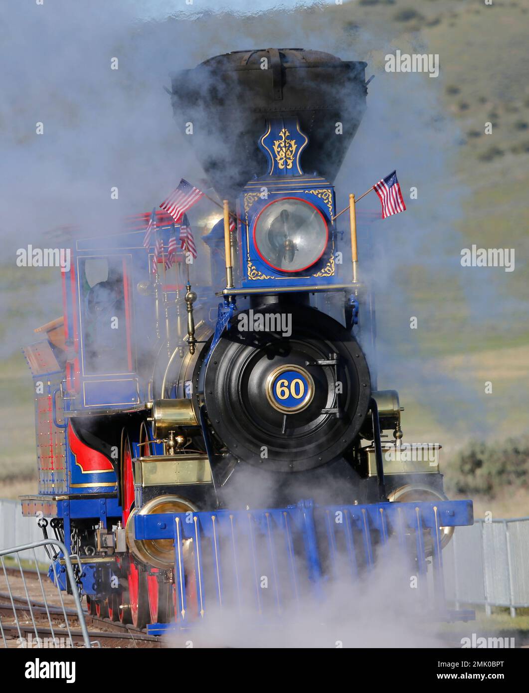 The Jupiter, Central Pacific's No. 60 arrives for the commemoration of ...