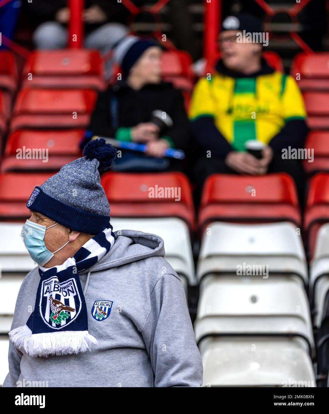 West Bromwich Albion fans in the stands before the Emirates FA Cup ...