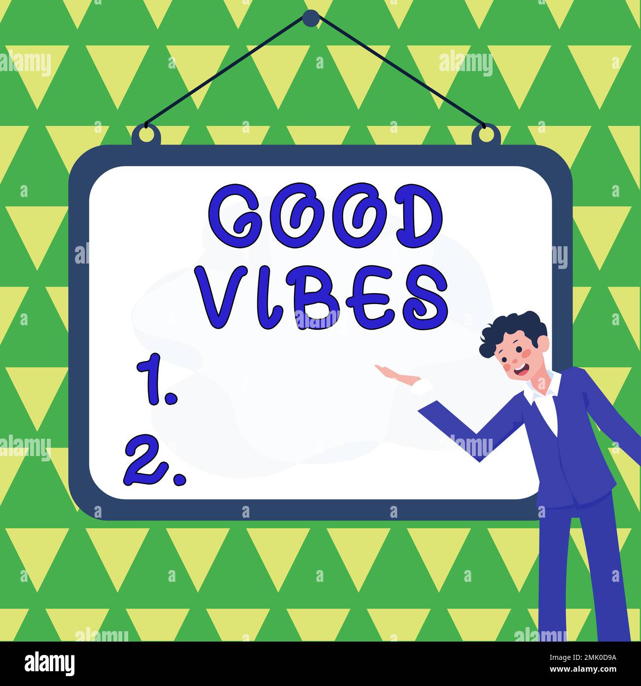 Conceptual caption Good Vibes. Business showcase slang phrase for the ...