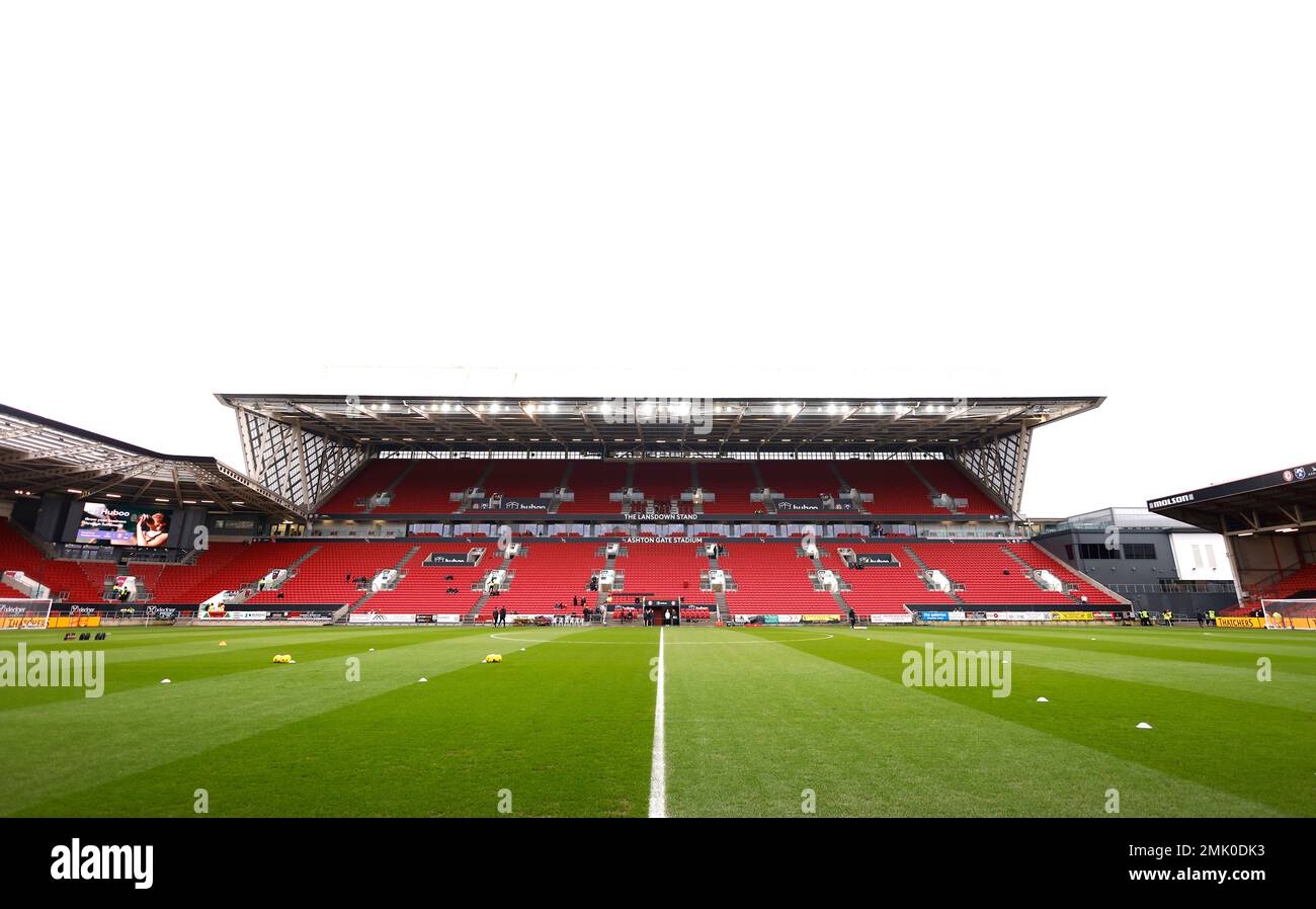 General view from inside the stadium before the Emirates FA Cup fourth ...