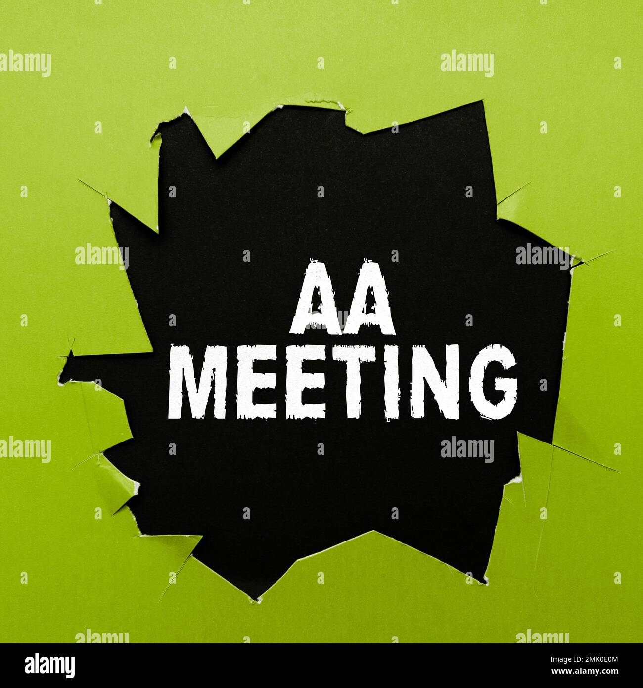 Sign displaying Aa Meeting. Internet Concept gathering of alcohol ...
