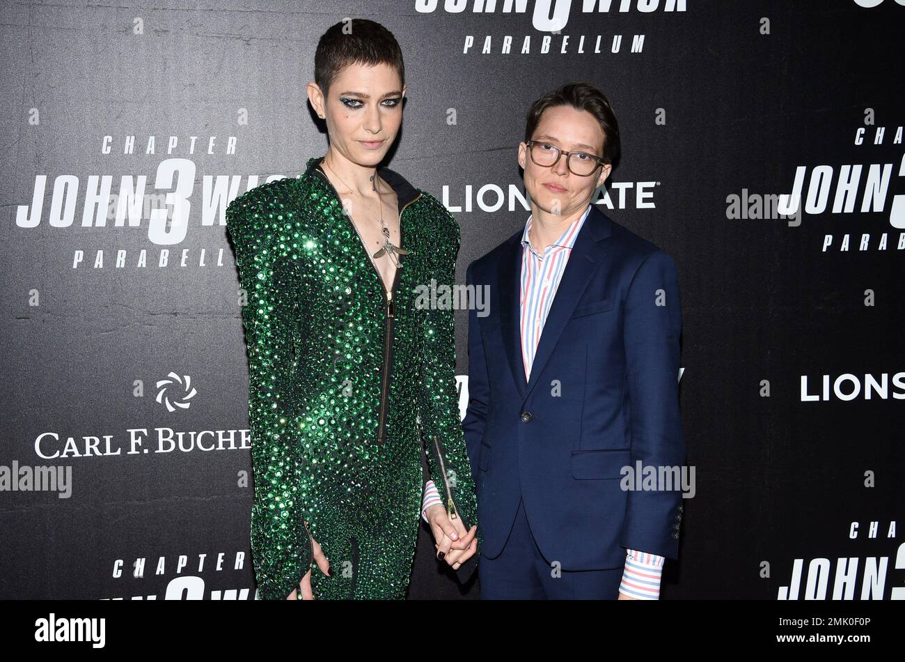 Actor Asia Kate Dillon, left, and Corinne Donly attend the world ...