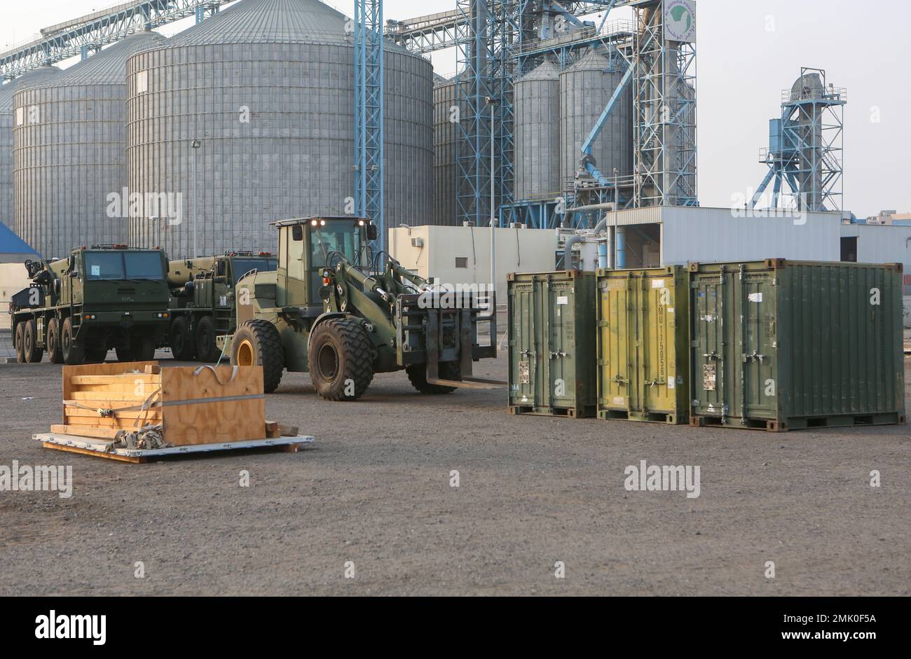 U.S. Marine Corps Lance Cpl. Joshua Djorup, a heavy equipment operator ...