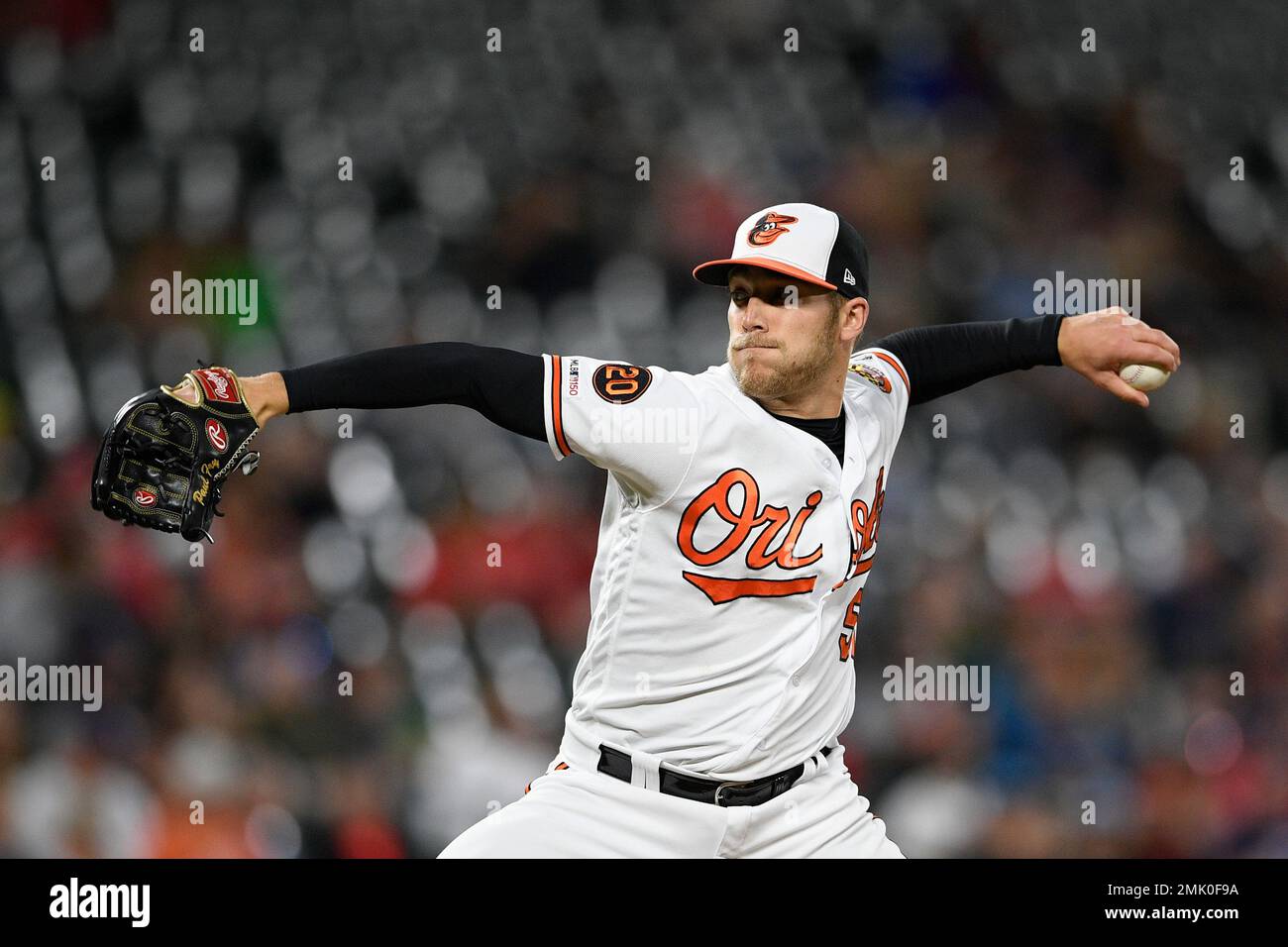 Baltimore Orioles relief pitcher Paul Fry delivers a pitch during a ...