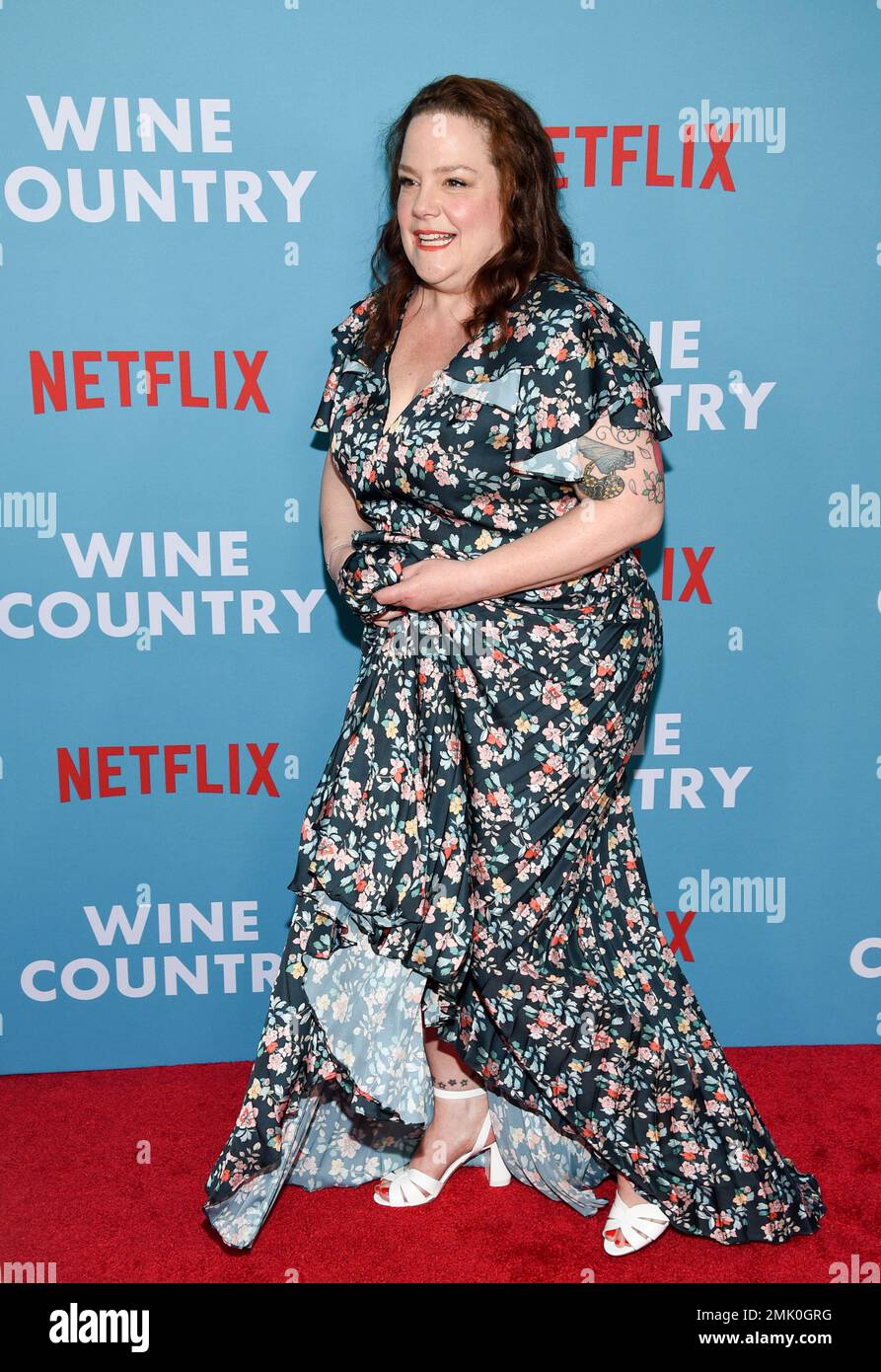 Emily Spivey attends the premiere of "Wine Country" at The Paris ...