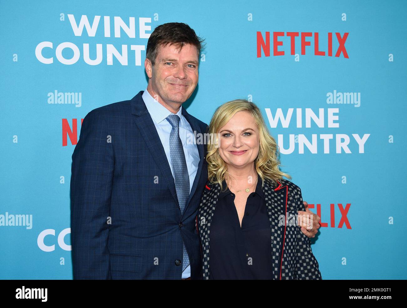 Morgan Sackett, left, and Amy Poehler attend the premiere of "Wine ...
