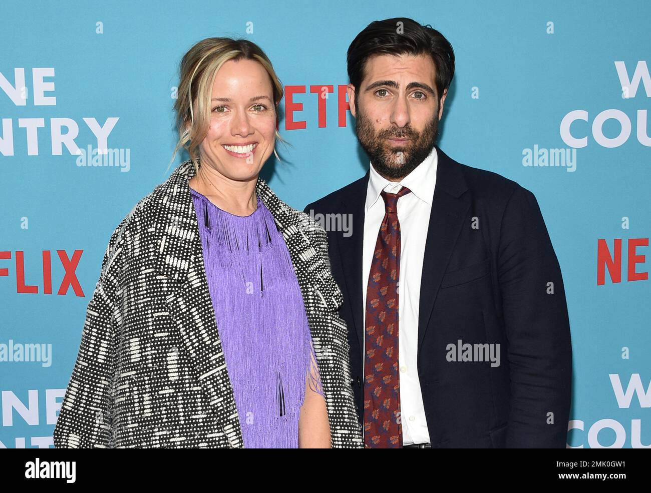 Actor Jason Schwartzman, left, and wife Brady Cunningham attend the ...