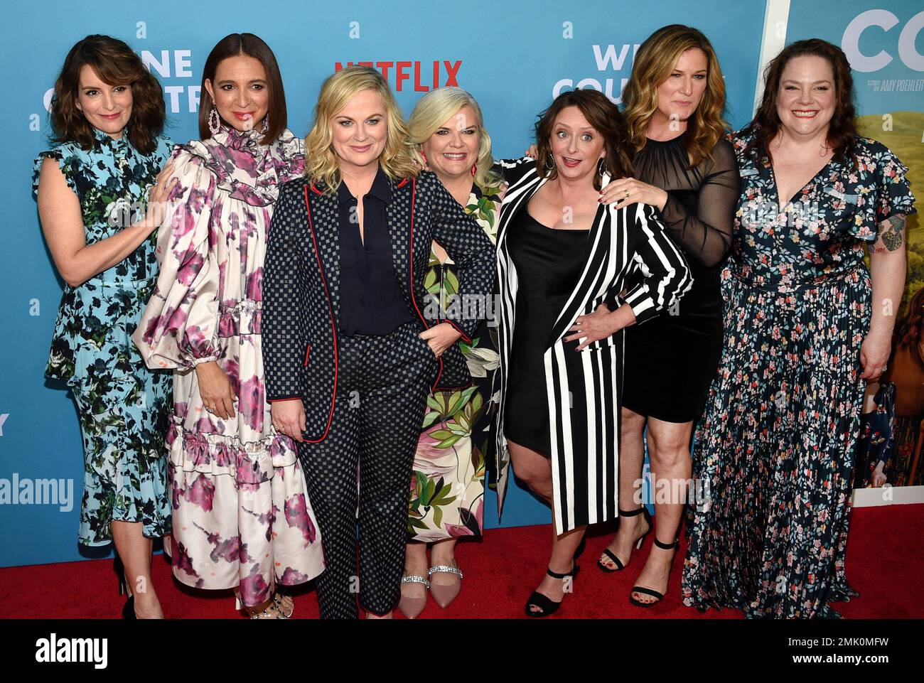 Cast members Tina Fey, left, Maya Rudolph, Amy Poehler, Paula Pell ...