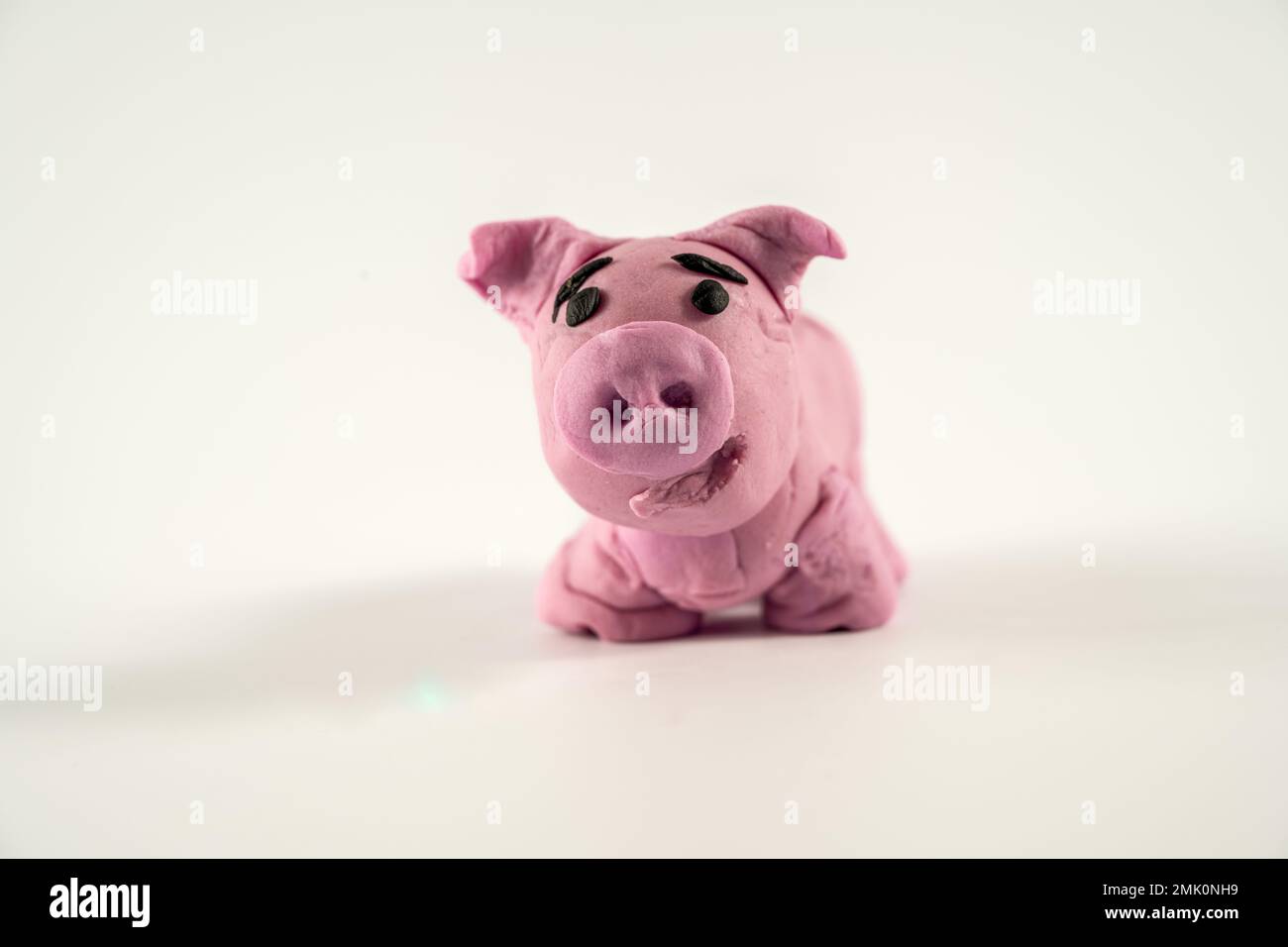 handmade craft model of a cute pig with soft clay play dough non toxic ...