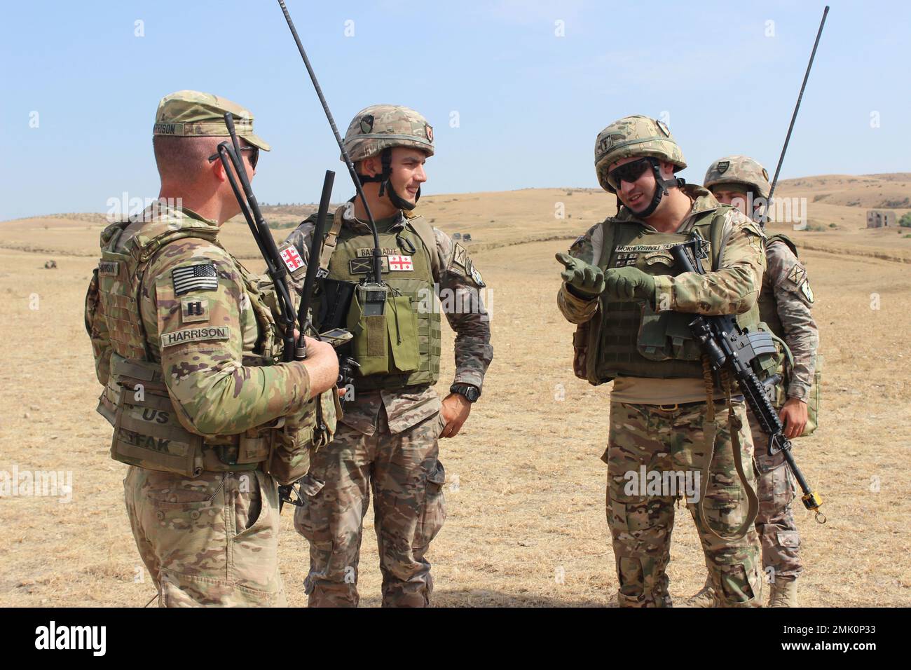 U.S. Army Cpt. Robert Harrison, a team leader with the Fort Benning ...