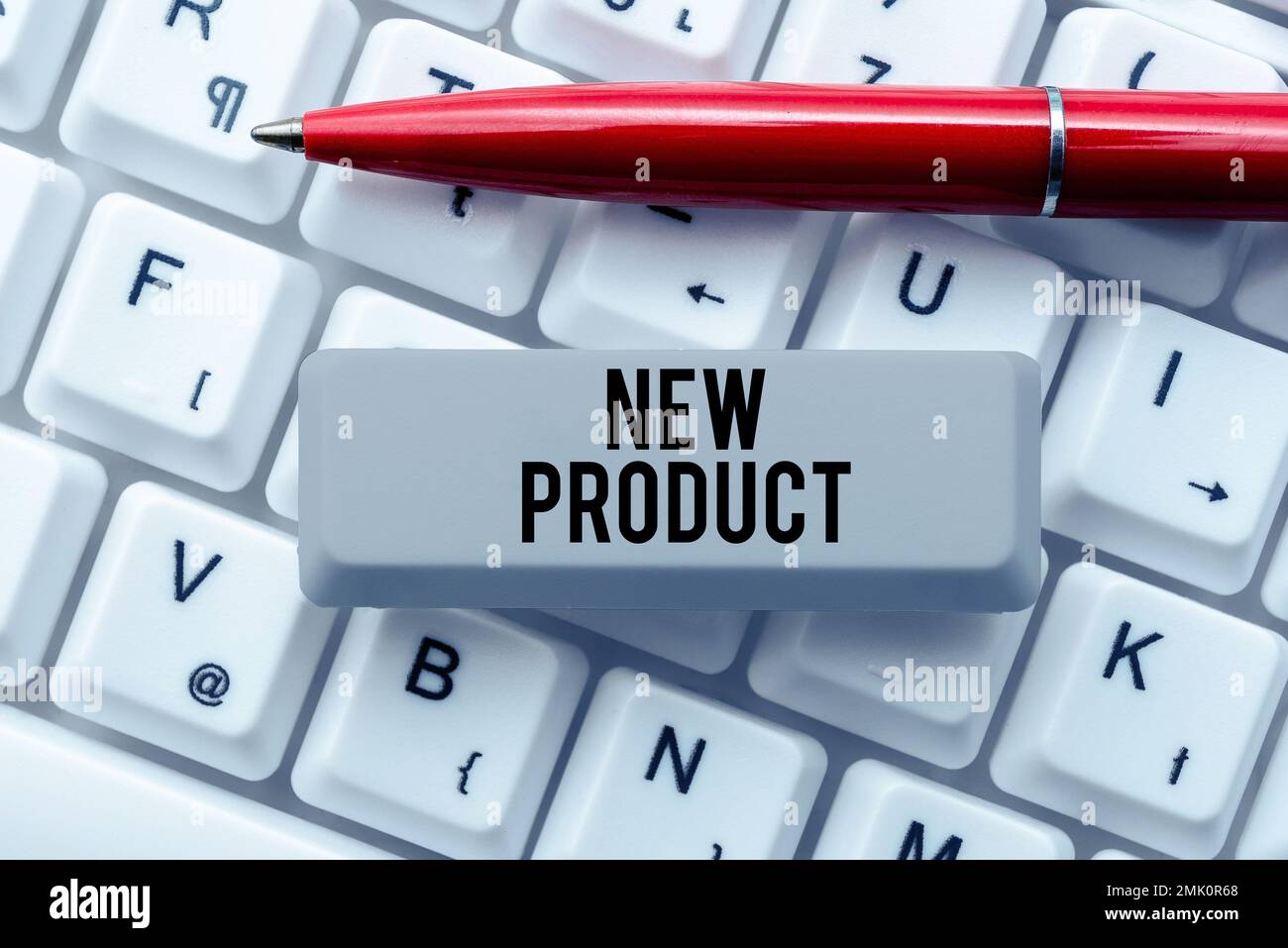 Writing displaying text New Product. Word Written on goods and services ...