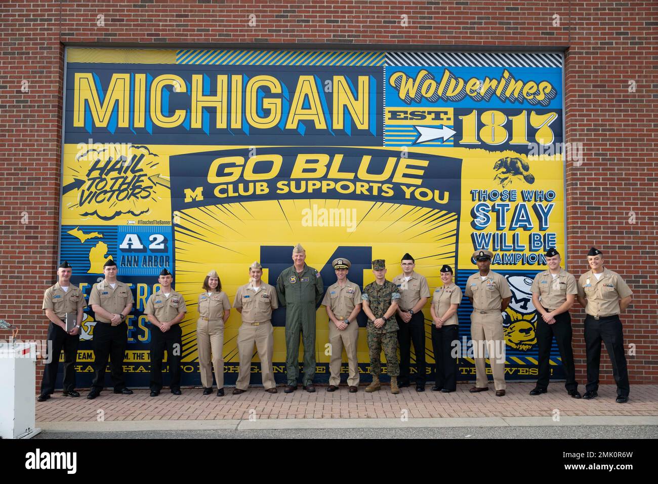Sailors assigned to USS Gerald R. Ford (CVN 78) visit the University of ...