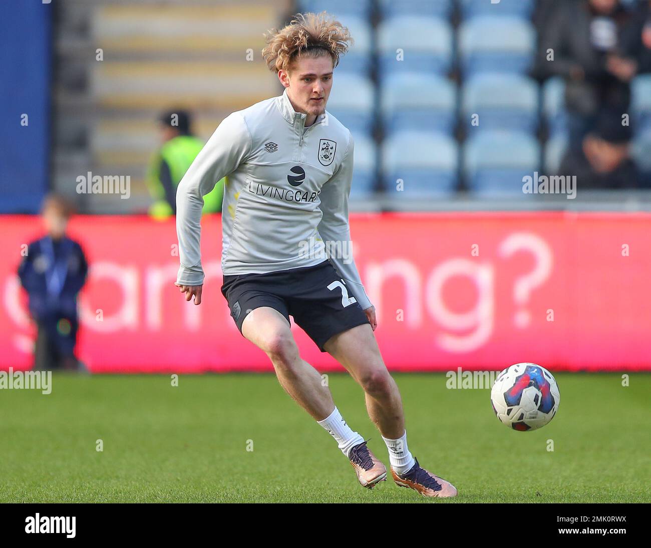 Jack Rudoni #22 of Huddersfield Town during the pre-game warm up ahead ...