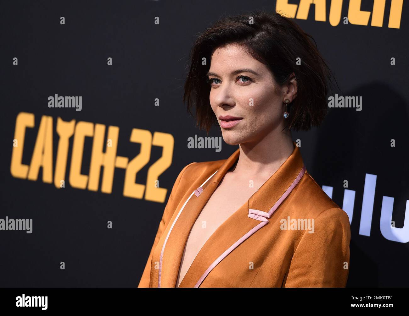 Tessa Ferrer arrives at the Los Angeles premiere of "Catch-22" at TCL ...