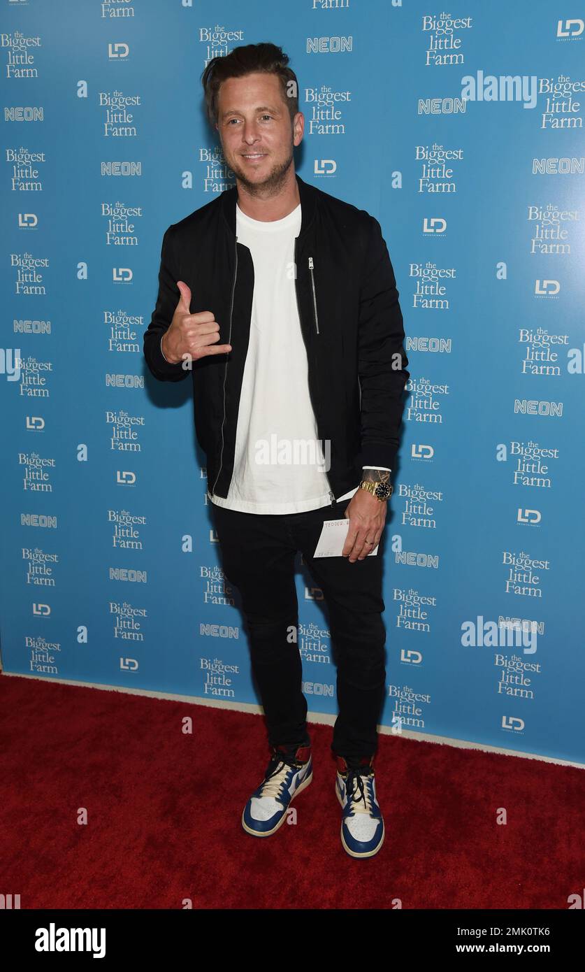 Singer Ryan Tedder poses at the premiere of the documentary film "The ...
