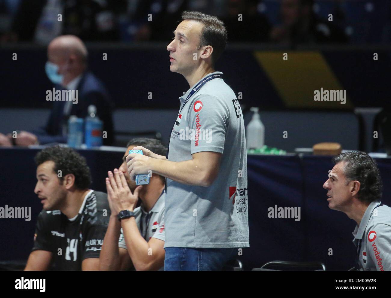 Coach Nour Abuzeid of Egypt during the IHF Men's World Championship ...