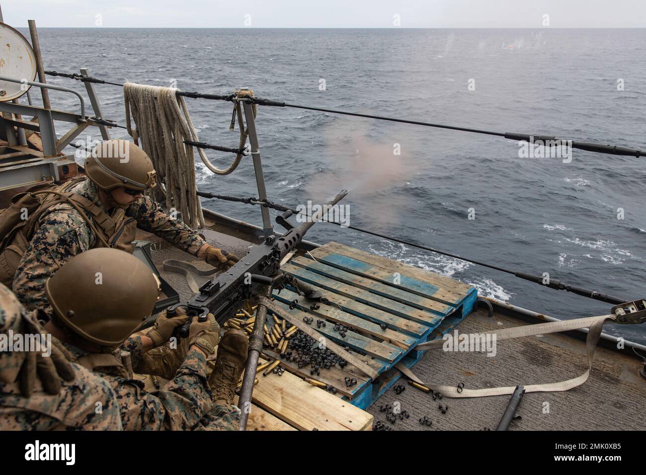 U.S. Marines with Battalion Landing Team 2/5, 31st Marine Expeditionary ...